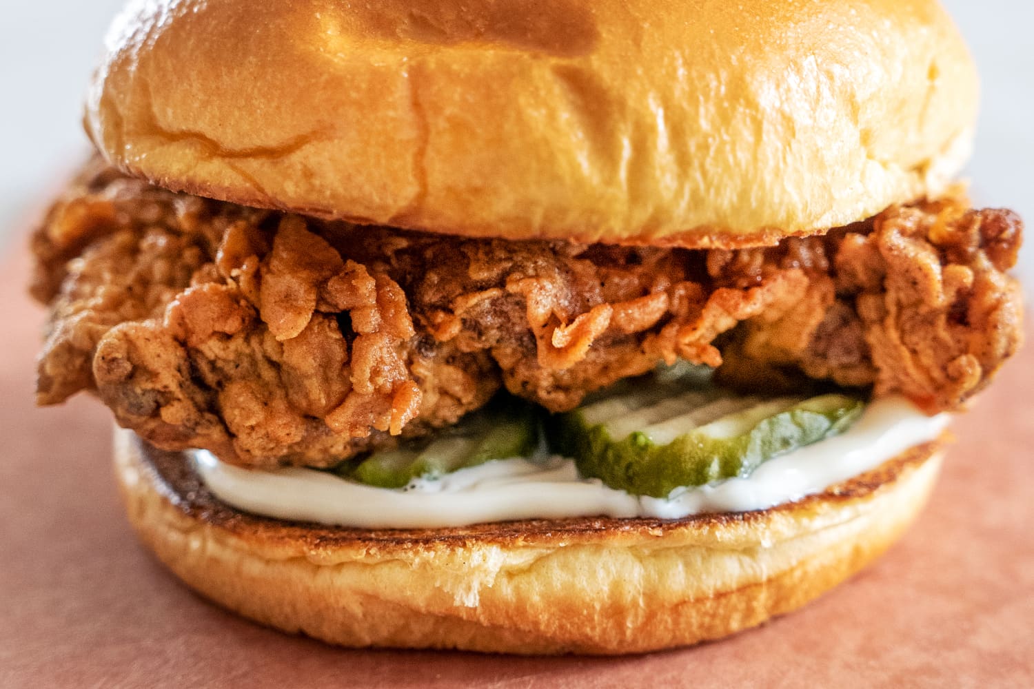 Fried Chicken Sandwich Recipe Buttermilk Brined And Crispy The Kitchn